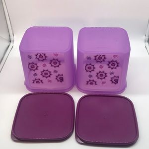 Tupperware | Kitchen | Tupperware Modular Mates Square 3 Set Of 2 ...